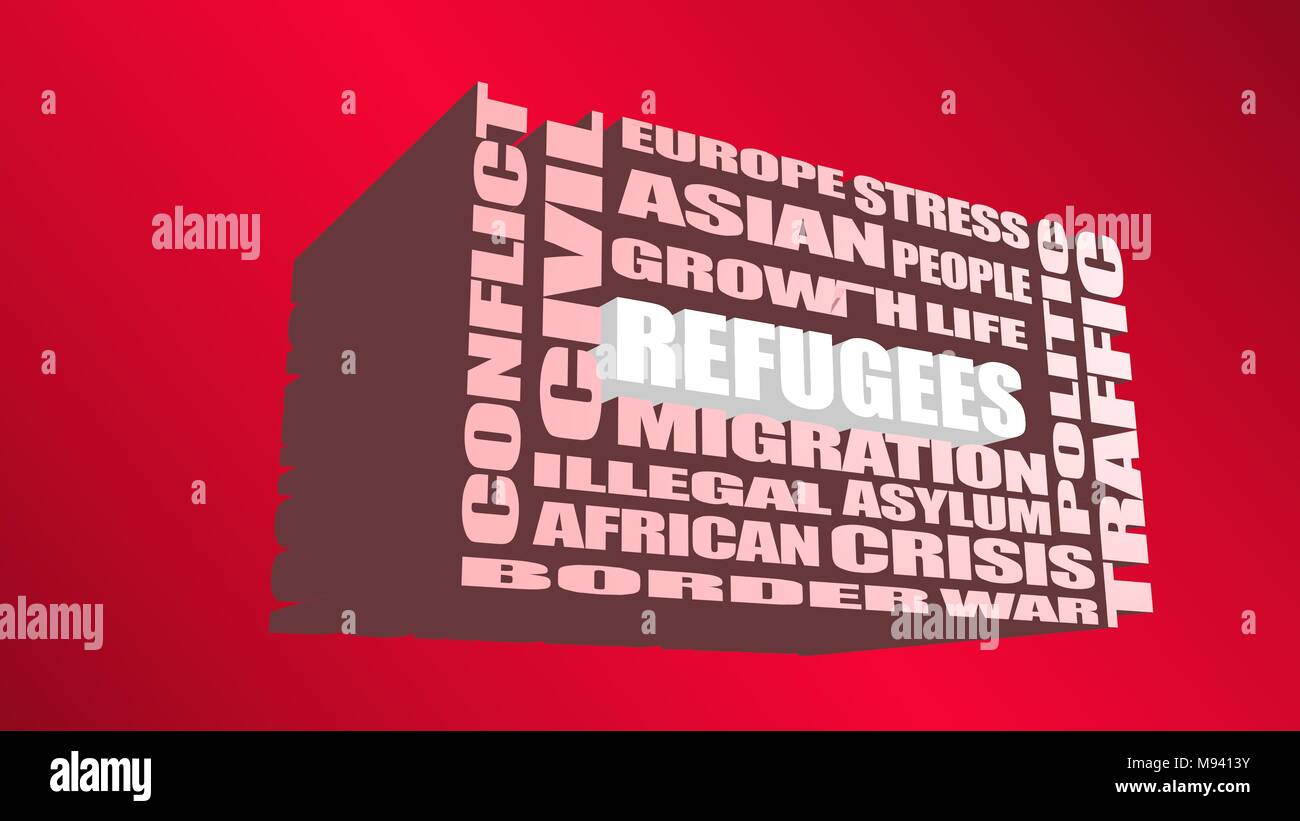 Image relative to migration from africa to european union. White ...