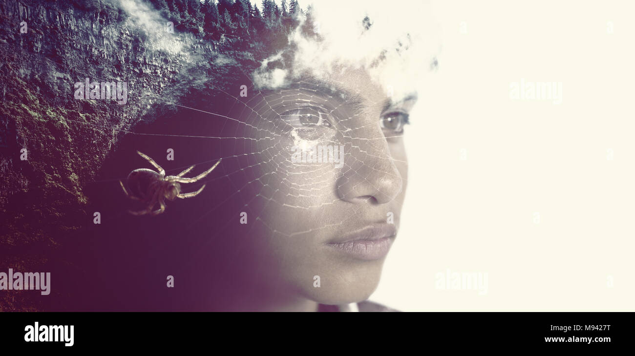 Human face spider hi-res stock photography and images - Alamy