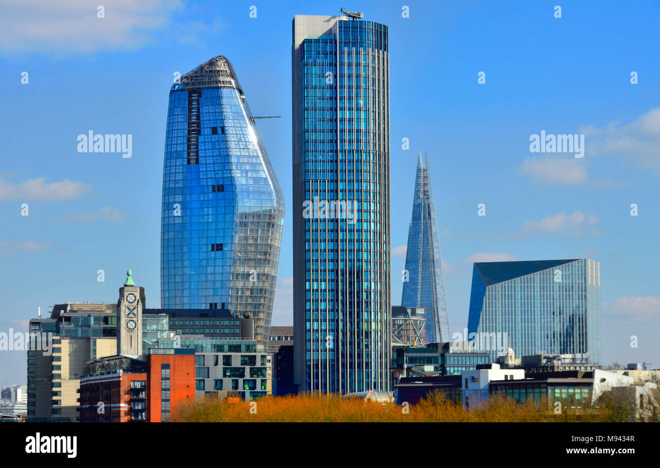 London, England, UK. New buildings in the Southwark area - One ...