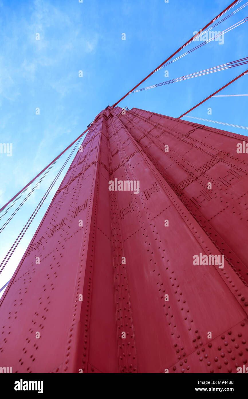 Structure of the Golden Gate Bridge Tower, San Francisco, California ...
