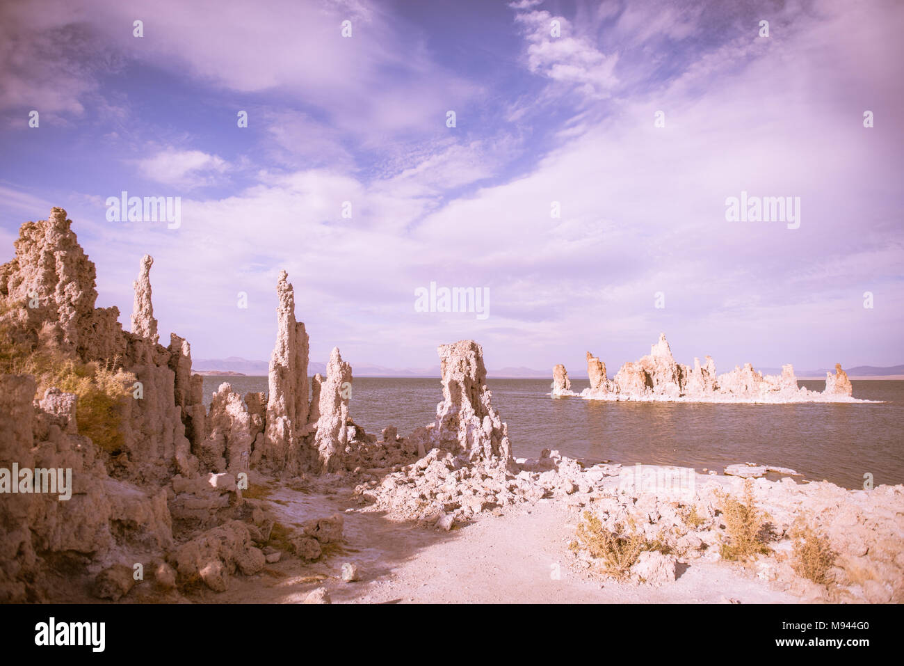 Crystalline salt structures in California's Mono Lake Stock Photo - Alamy