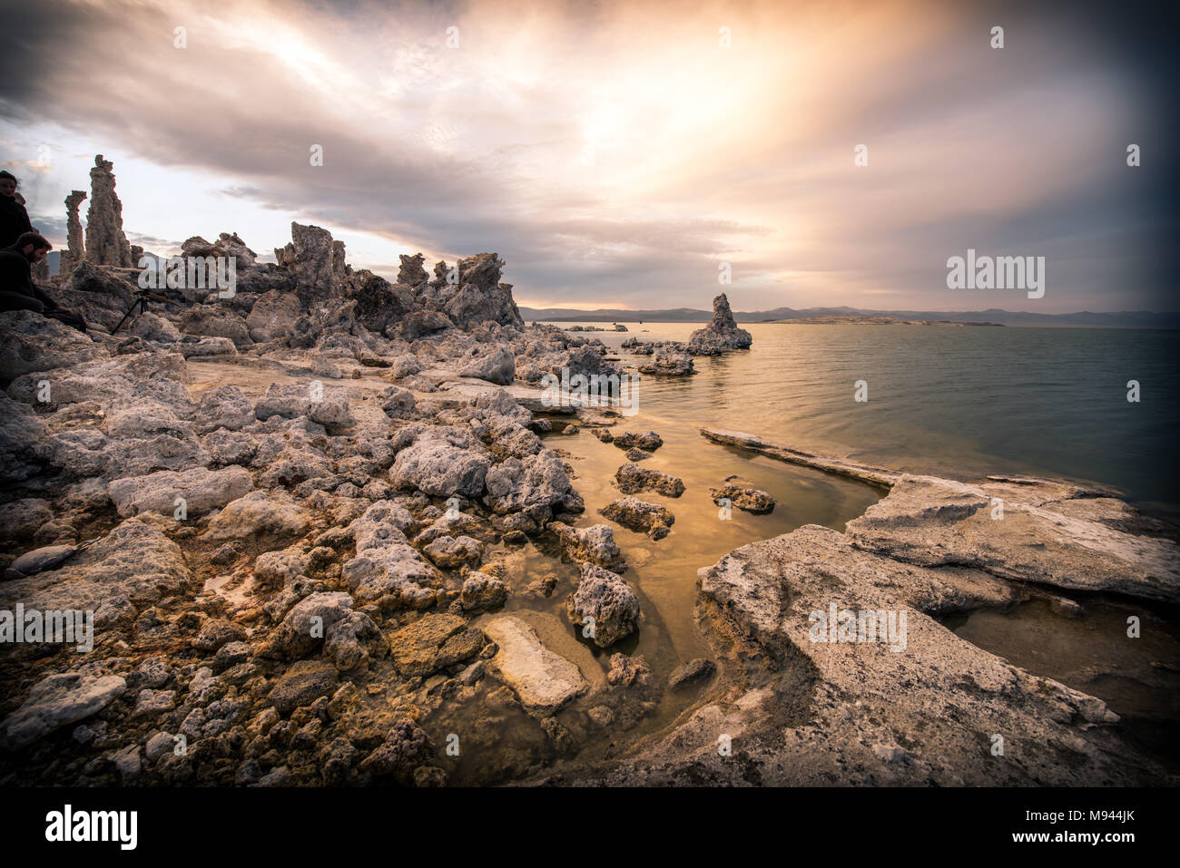 Crystalline salt structures in California's Mono Lake Stock Photo - Alamy