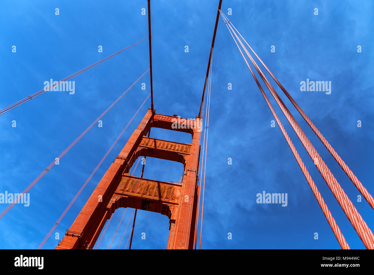 Structure of the Golden Gate Bridge Tower, San Francisco, California ...