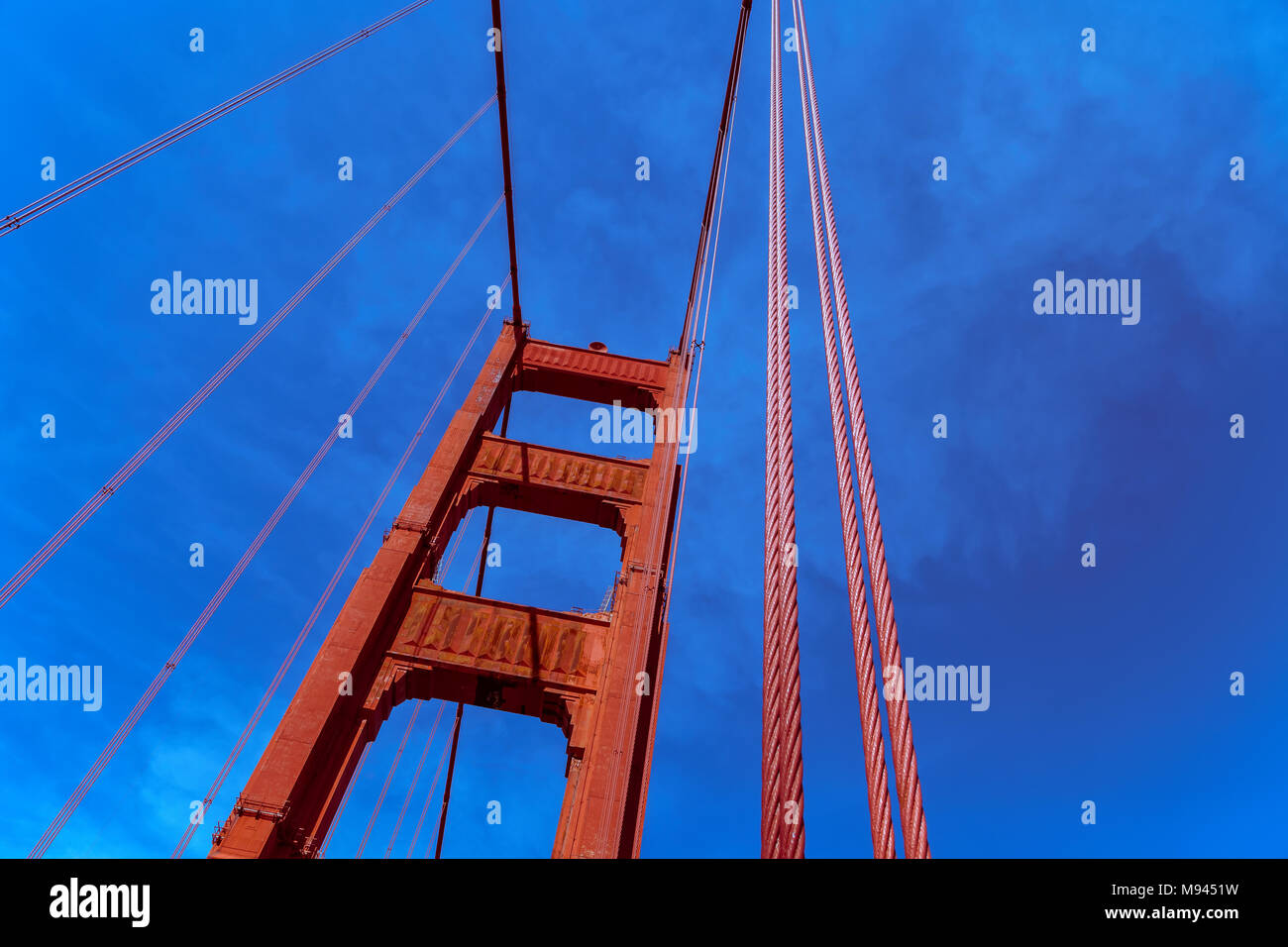 Structure of the Golden Gate Bridge Tower, San Francisco, California ...
