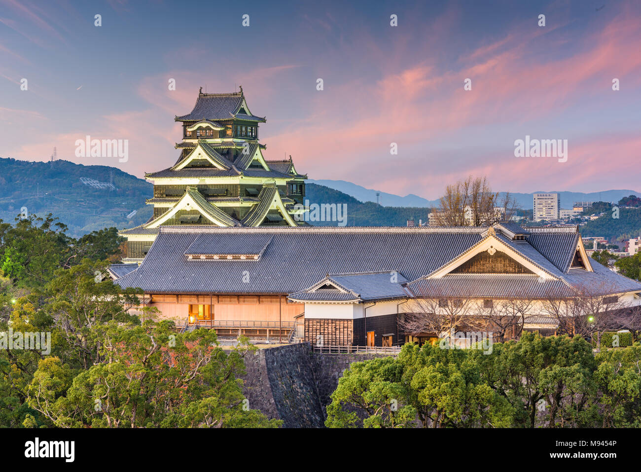 Kumamoto City, Japan at Kumamoto Castle Stock Photo - Alamy