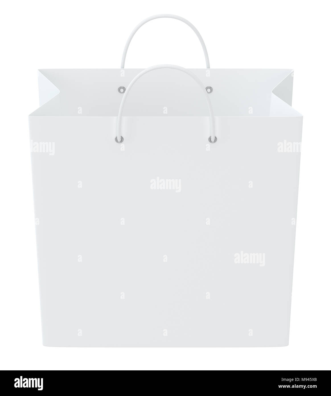 Empty Shopping Bag on white background rendering for advertising and ...
