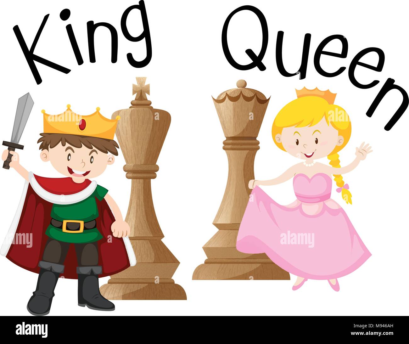 School chess game Stock Vector Images - Alamy