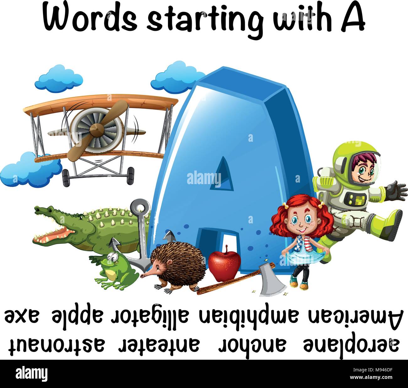 Words Starting With A For Kids