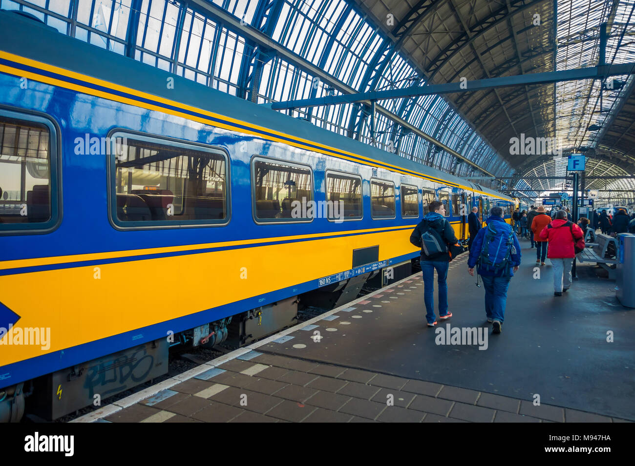 AMSTERDAM, NETHERLANDS, MARCH, 10 2018: Interior view ofAmsterdam ...