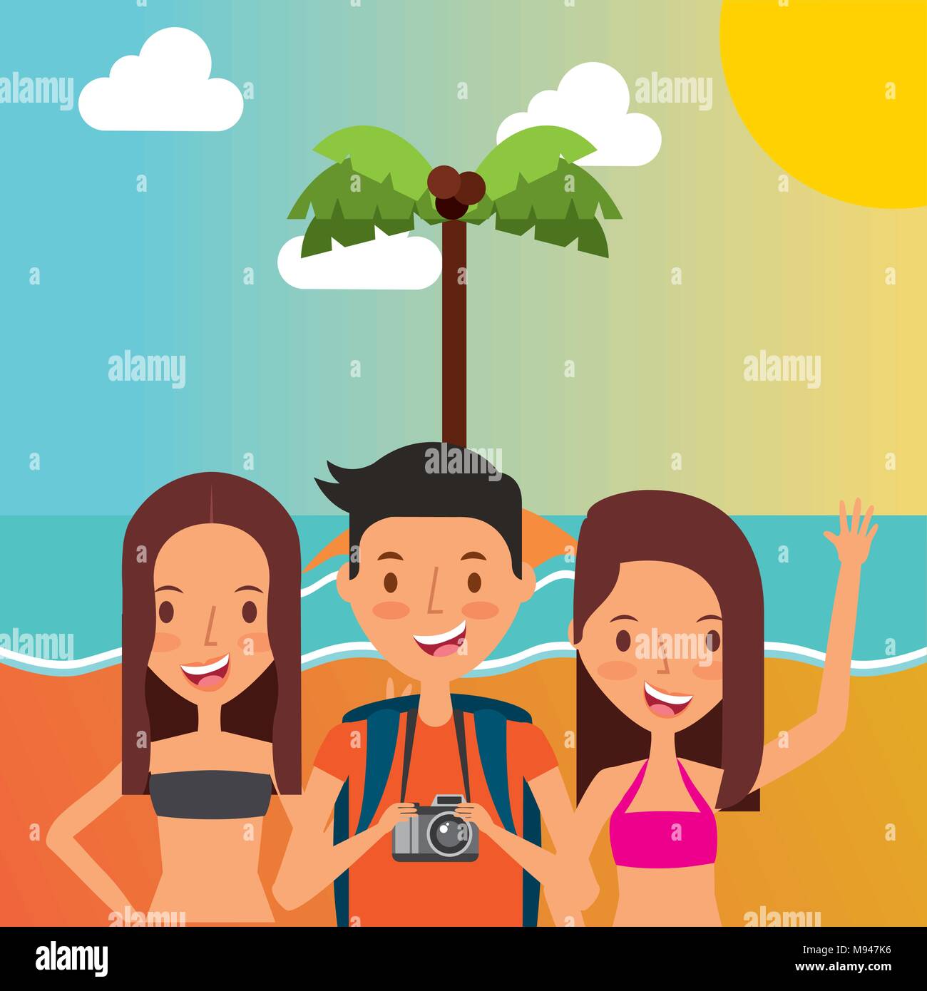 summer people vacations Stock Vector Image & Art - Alamy
