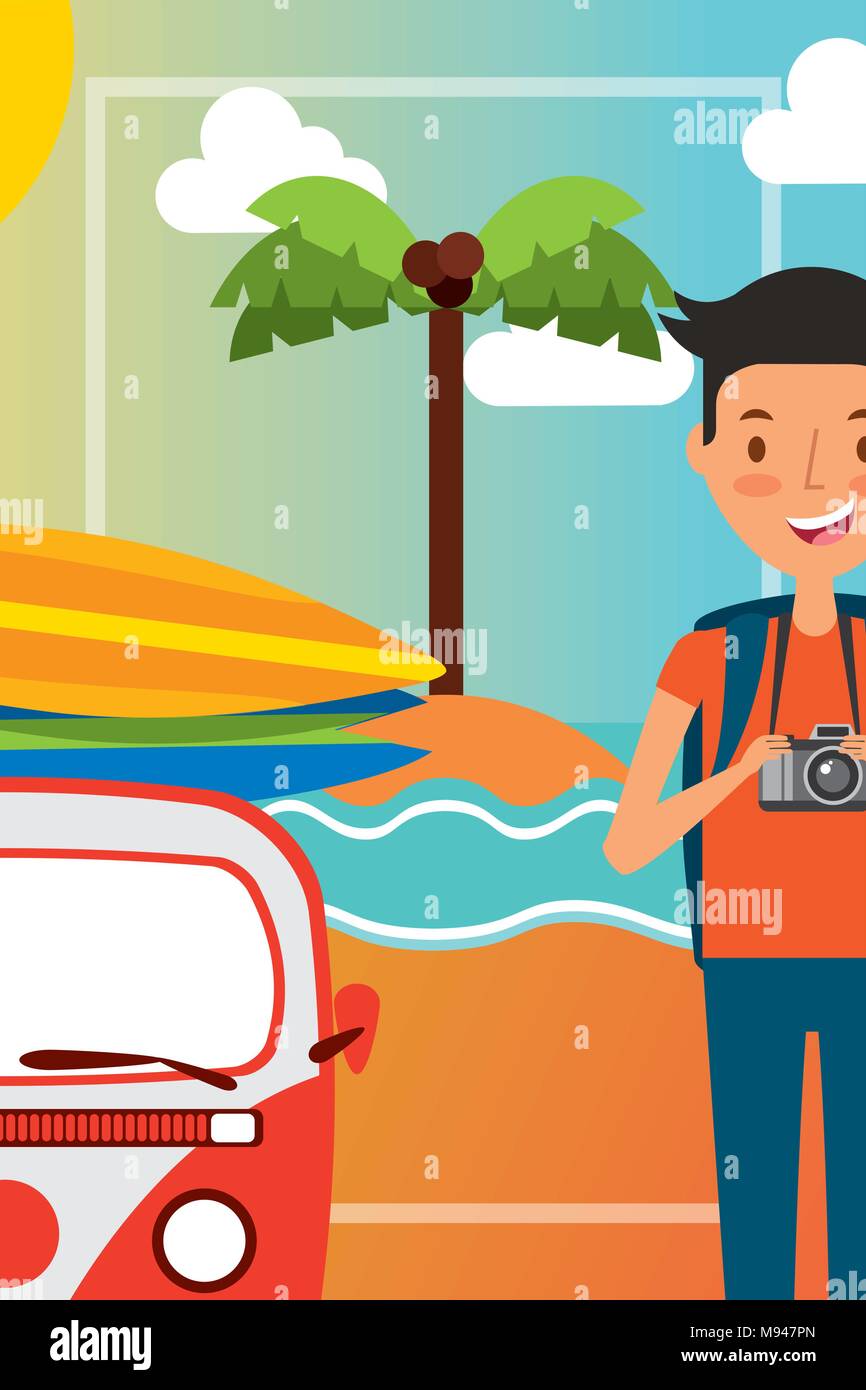 Young people smiling car Stock Vector Images - Alamy