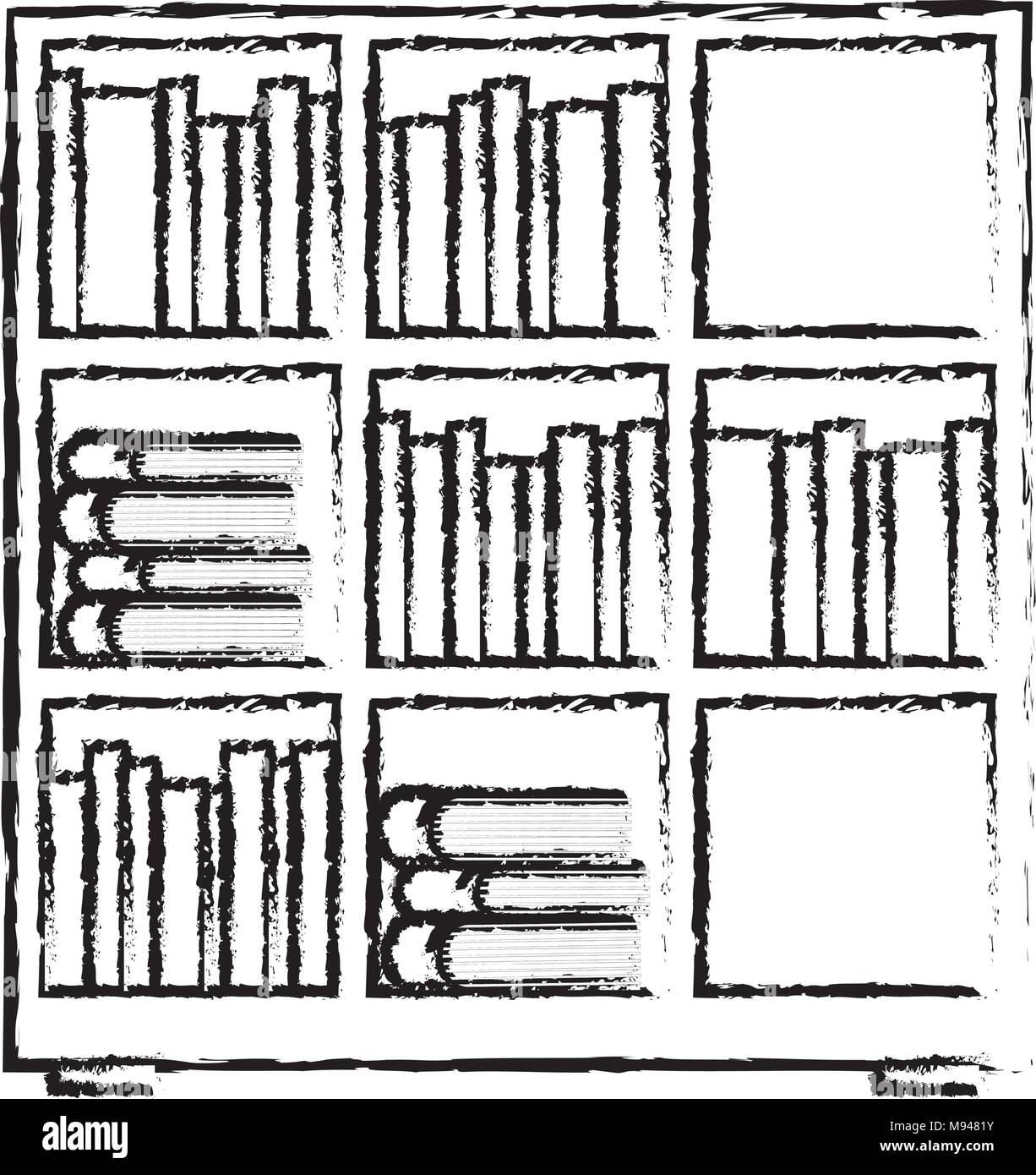 bookshelf and books encyclopedia read Stock Vector Image & Art - Alamy