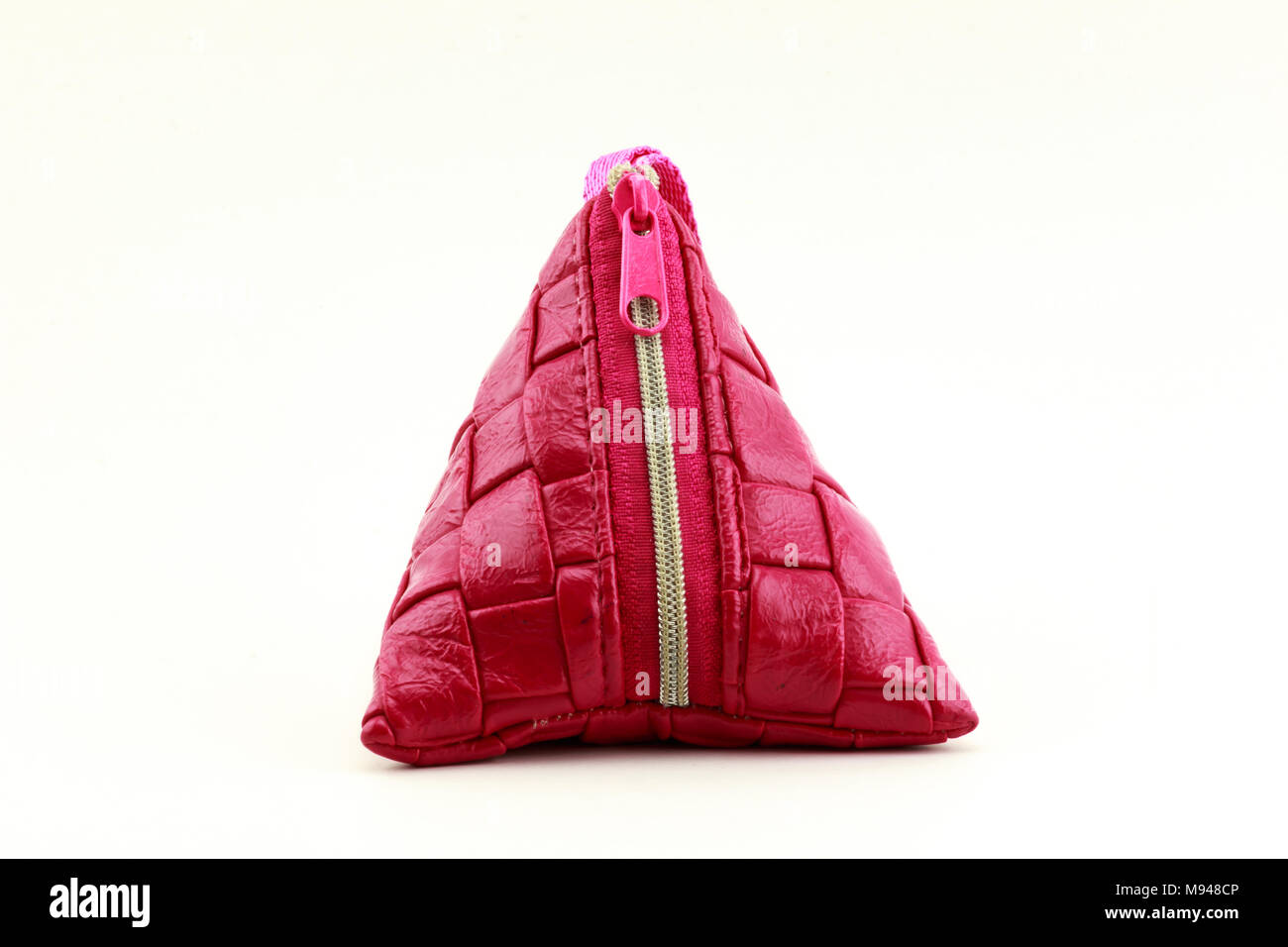 Triangle Coin Wallet on white background Stock Photo - Alamy