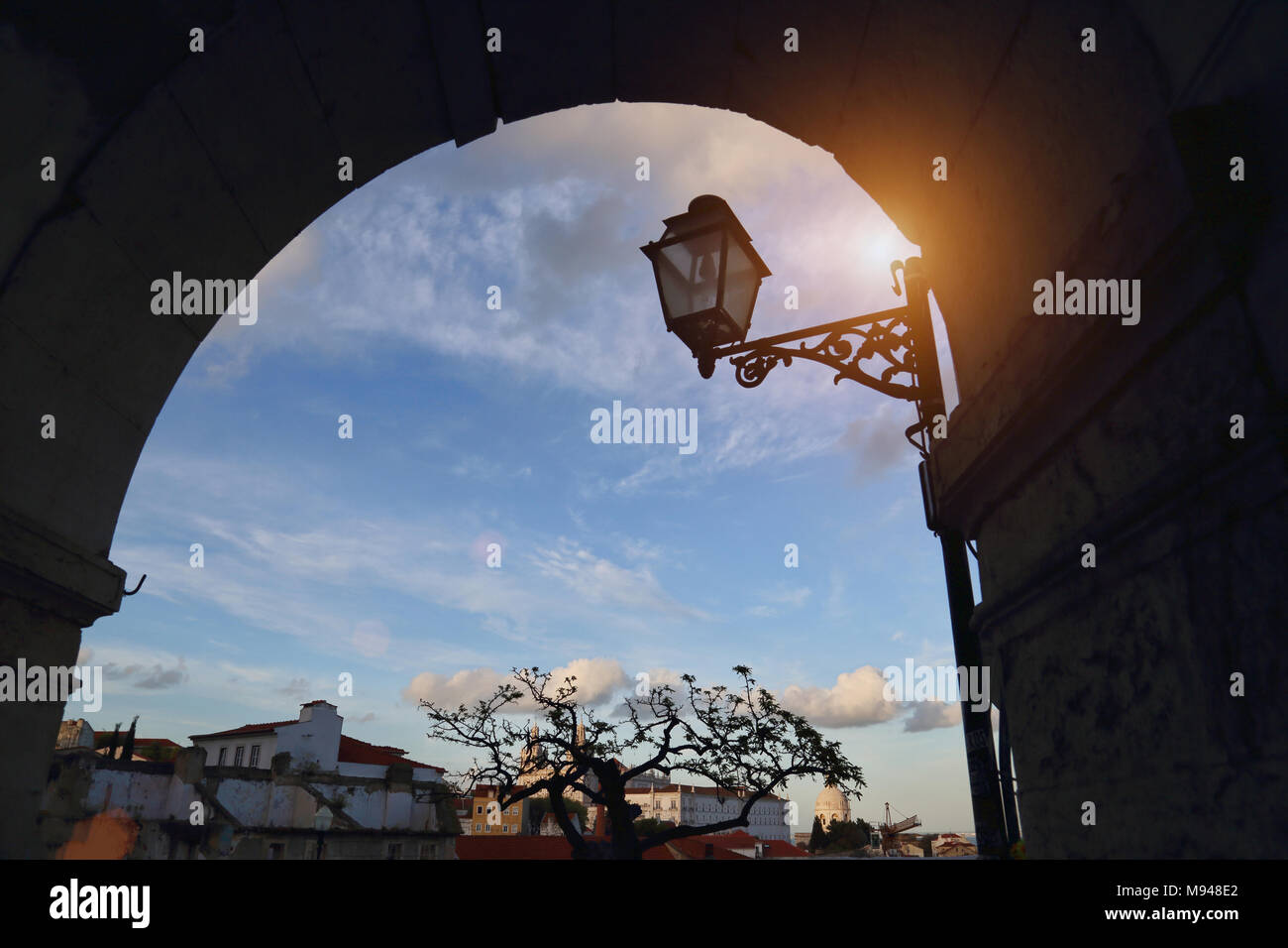 Lisbon, Alfama streets Stock Photo - Alamy