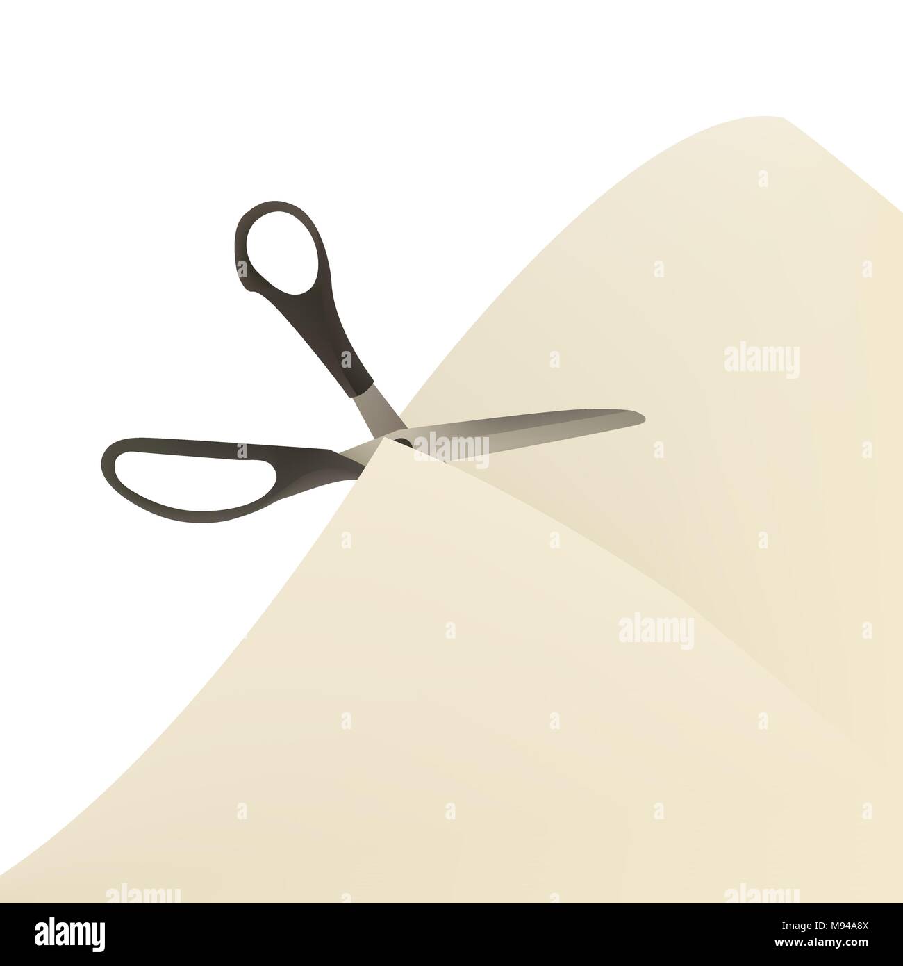 Scissors cut Stock Vector Images - Alamy