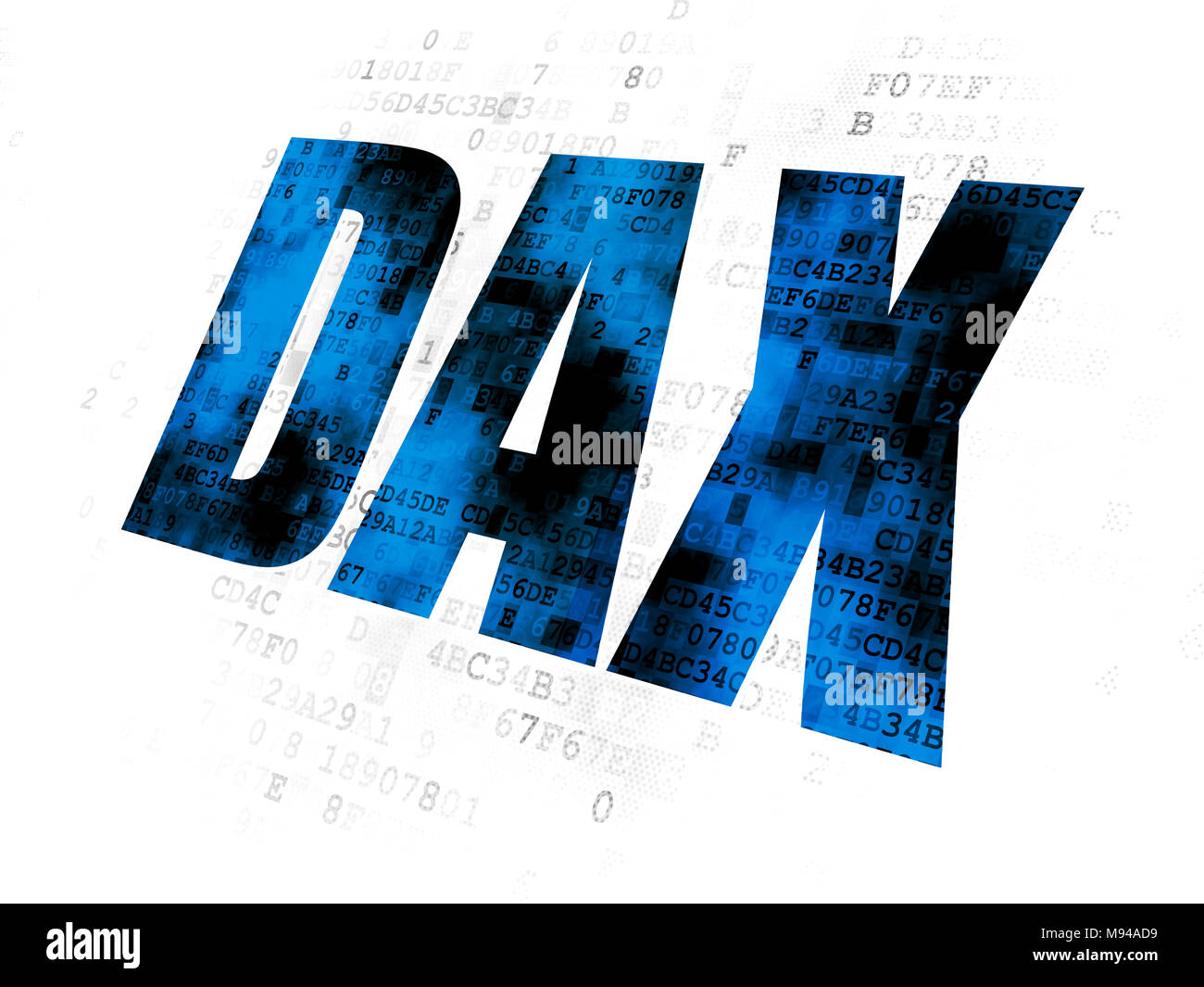 Stock market indexes concept: DAX on Digital background Stock Photo - Alamy