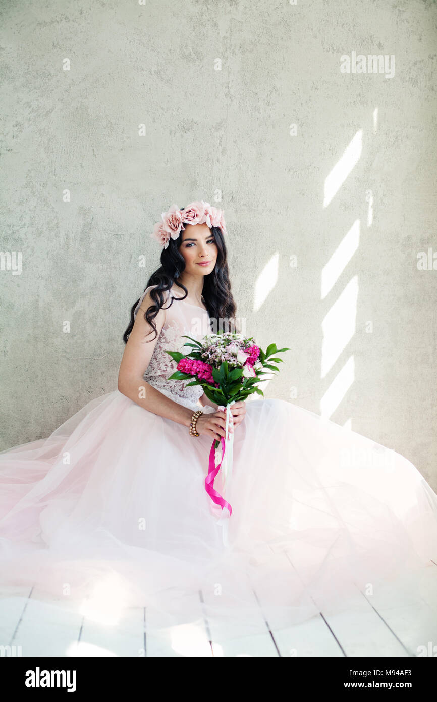 Pretty Girl Fashion Model, Portrait Stock Photo - Alamy