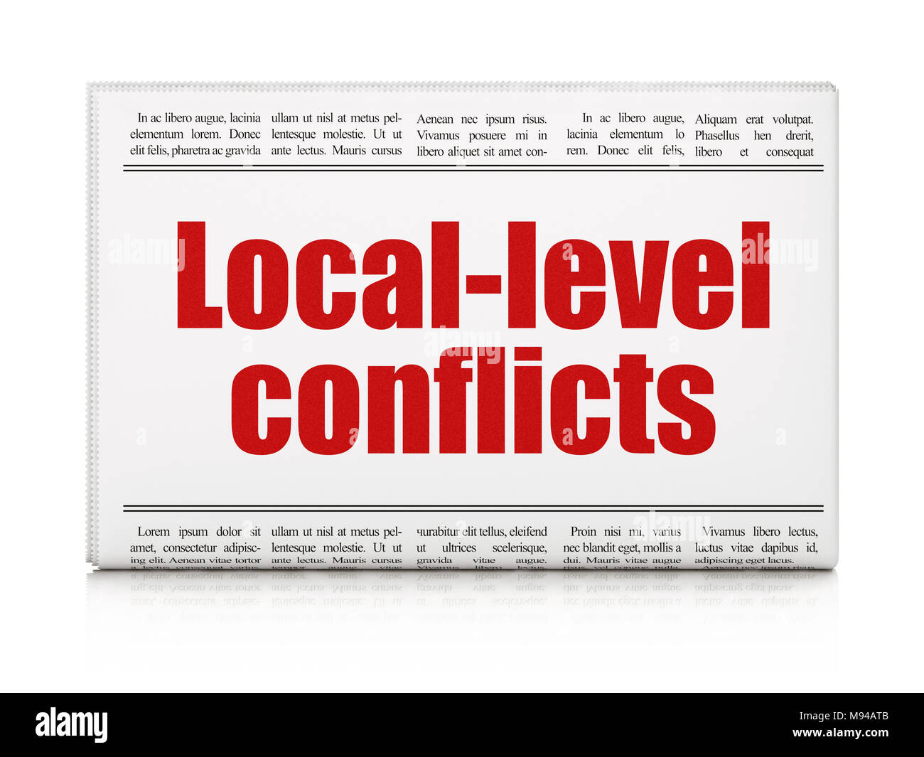 Political headline local newspaper hi-res stock photography and images ...