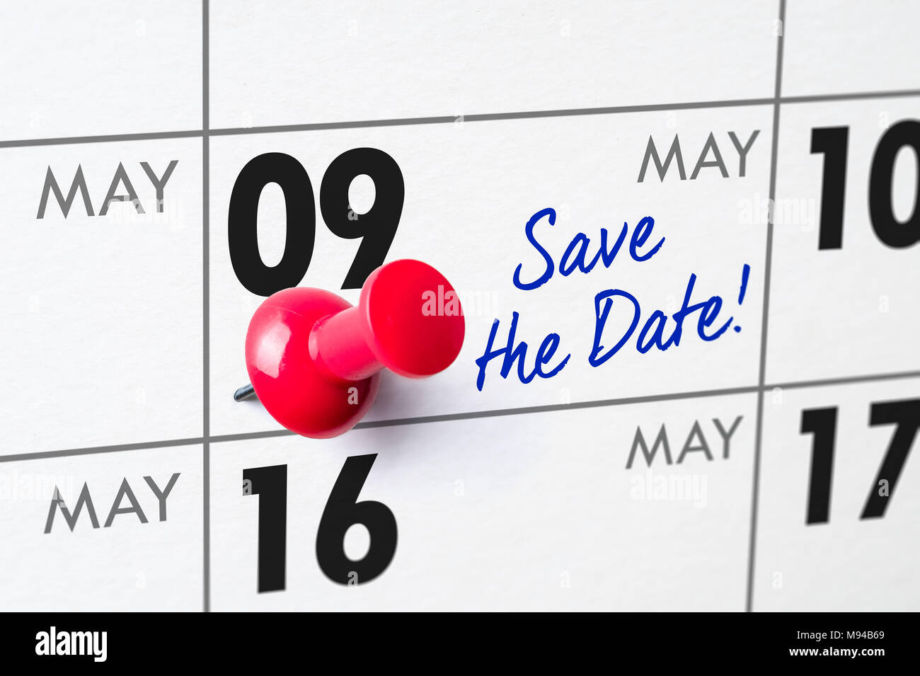 May 9th calendar hi-res stock photography and images - Alamy