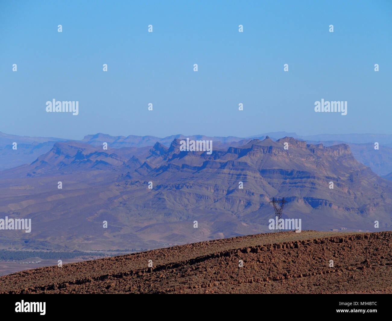 Rocky canyon and Sahara desert at Atlas Mountains range landscapes in ...