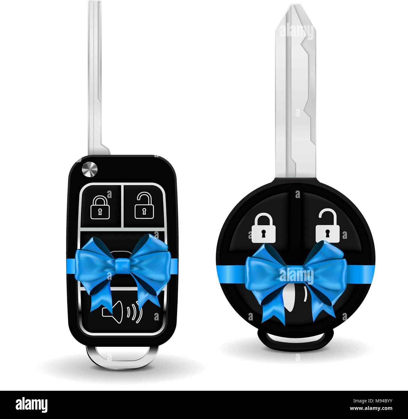 Beautiful wrapped gift birthday Stock Vector Images - Alamy