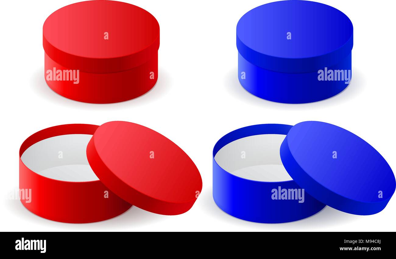 Red and blue box hi-res stock photography and images - Alamy