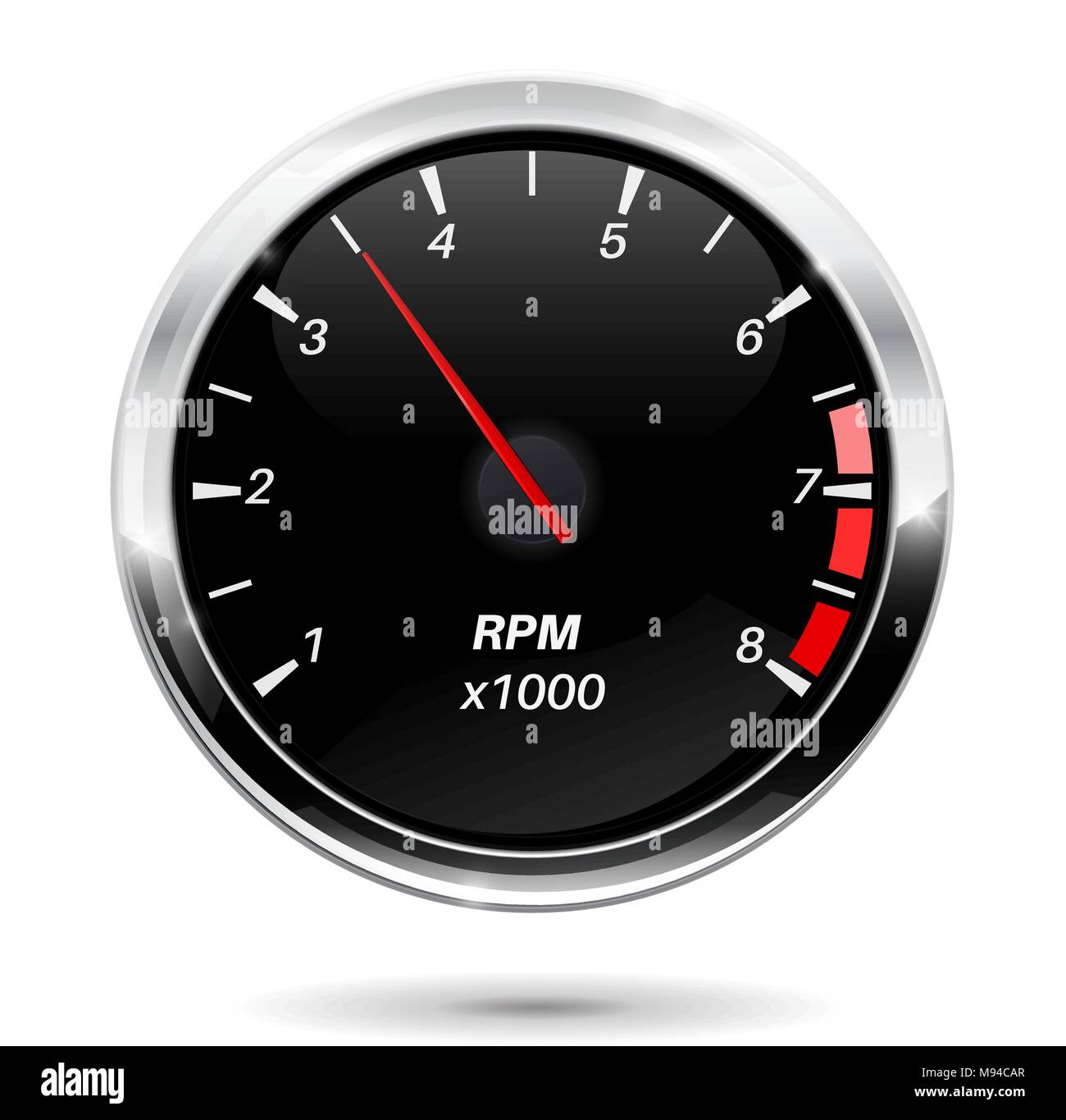 Tachometer illustration hi-res stock photography and images - Alamy