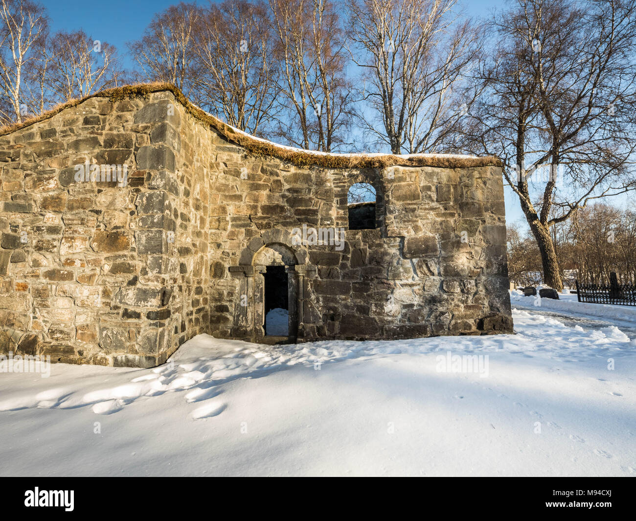 St. Olav's Church was built of stone before 1150 in Romanesque-Norman ...