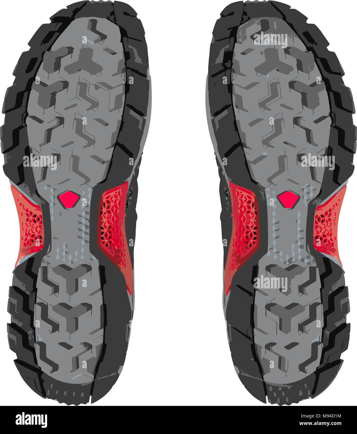 Bottom view of pair of soles eps vector Stock Vector Image & Art - Alamy