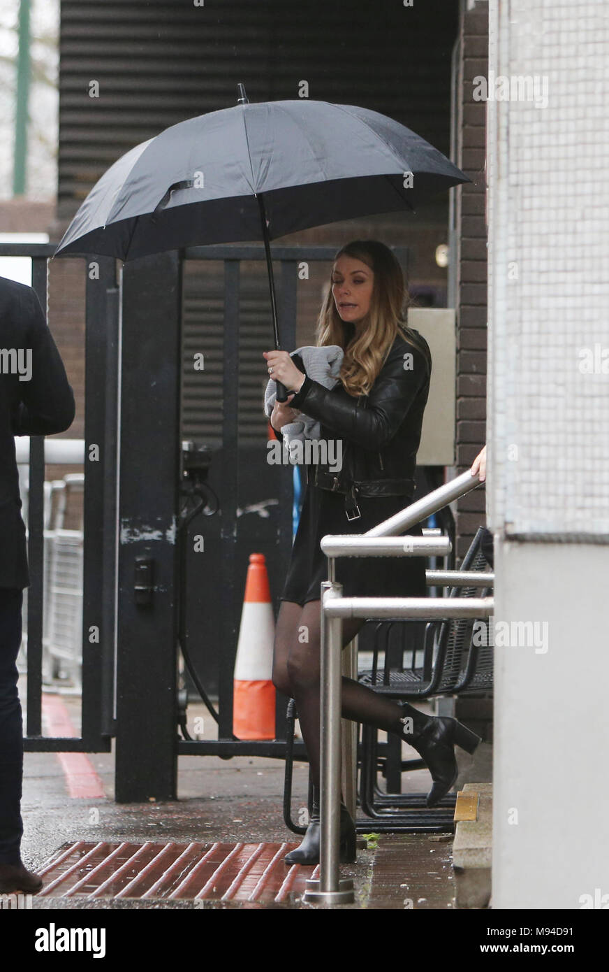 Danny Jones and Georgie Jones outside ITV Studios Featuring: Danny ...