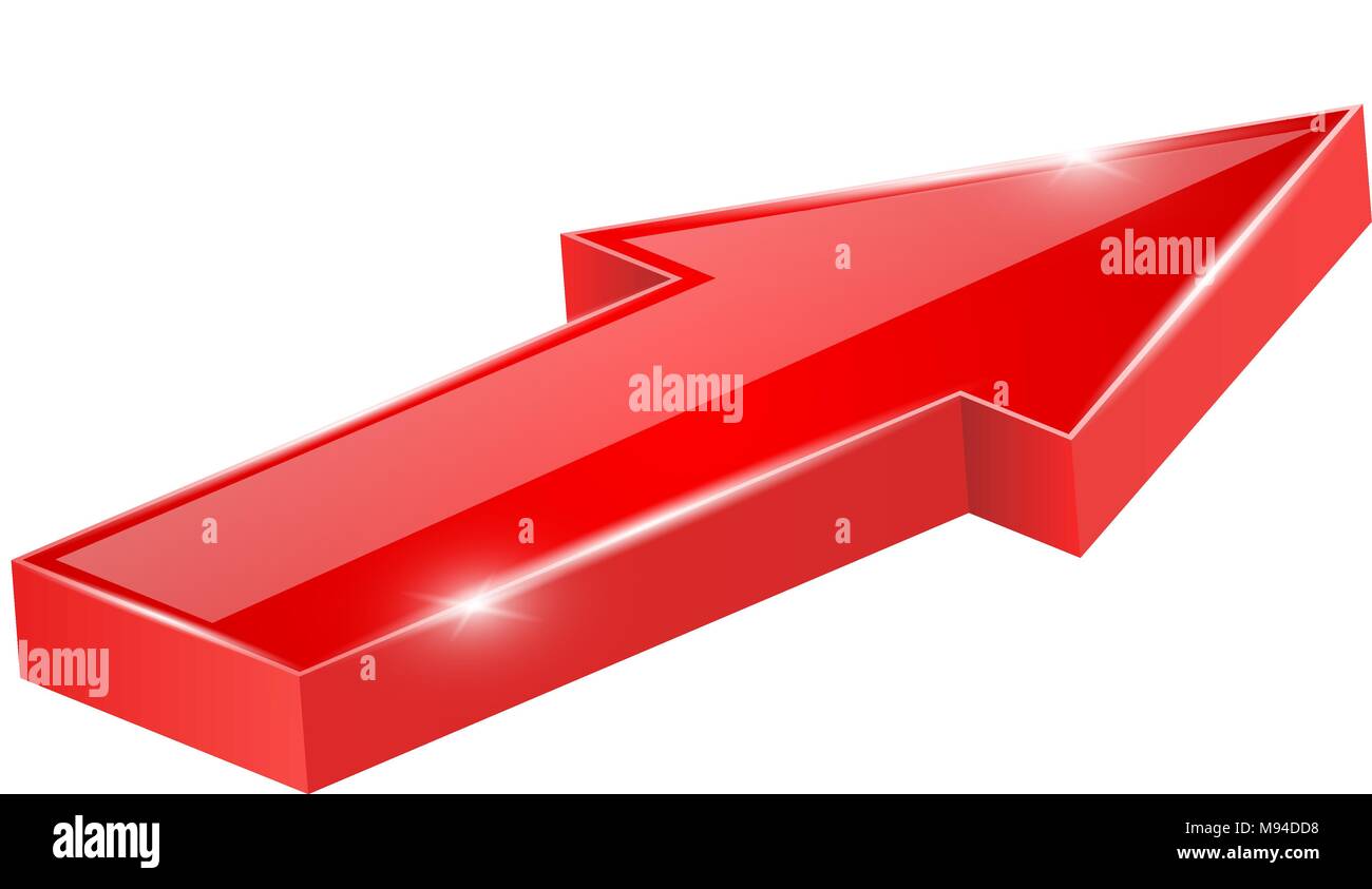 Up arrow icon long Cut Out Stock Images & Pictures - Alamy