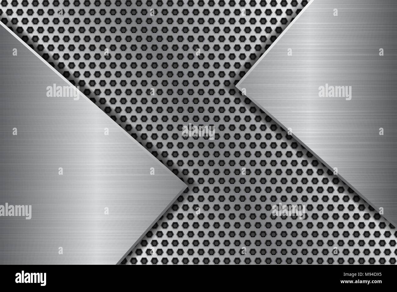 Metal perforated background with iron plates Stock Vector Image & Art ...