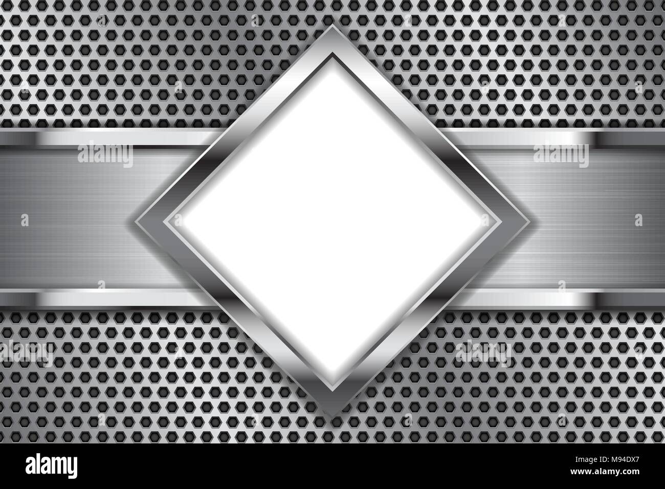 Silver metal, on white Stock Vector Images - Alamy