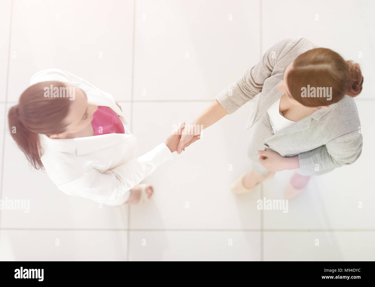 handshake of two business woman Stock Photo - Alamy