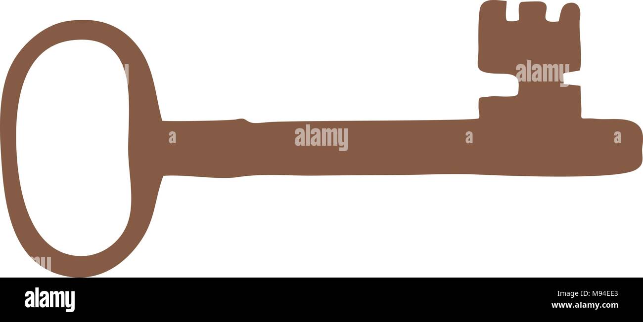Antique rusty key Stock Vector Images - Alamy