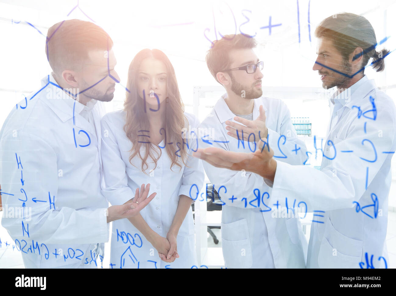 group of laboratory employees Stock Photo - Alamy