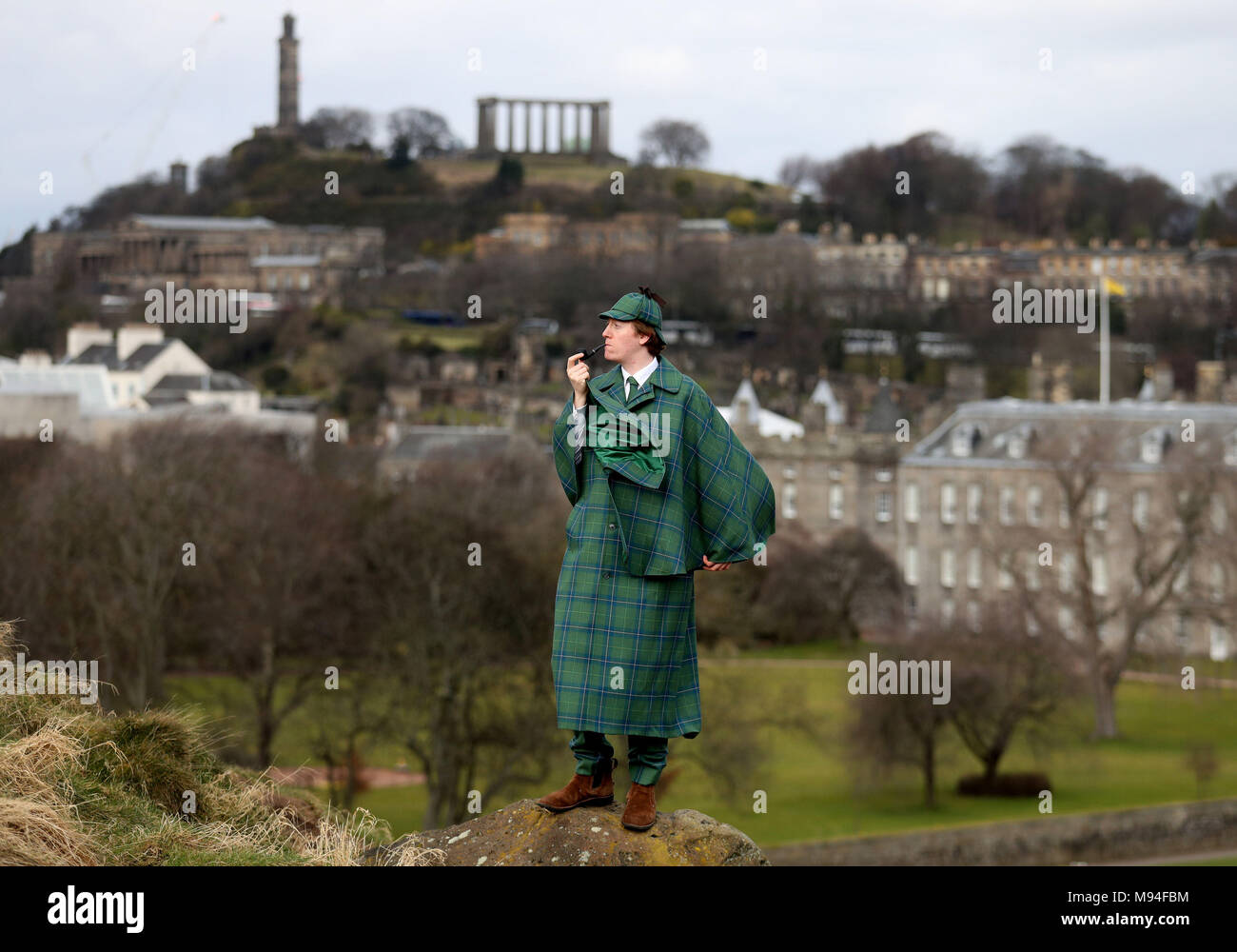 Harry Chamberlain at the launch in Edinburgh of the Sherlock Holmes ...