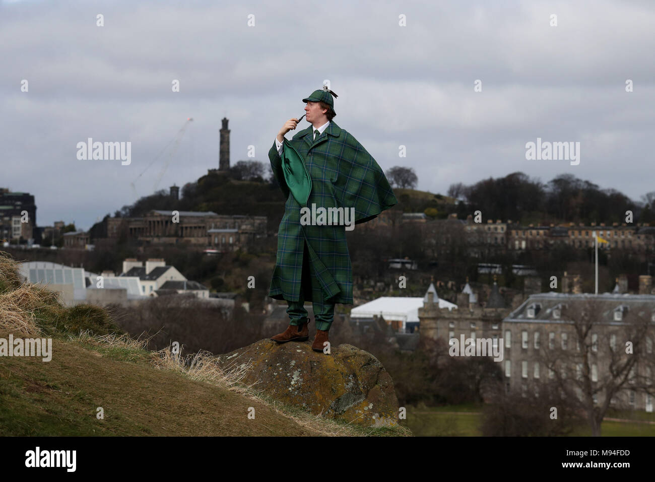 Harry Chamberlain at the launch in Edinburgh of the Sherlock Holmes ...
