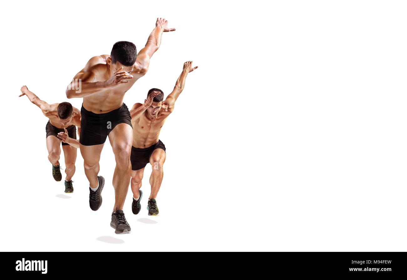 Olympic sprinting Cut Out Stock Images & Pictures - Alamy