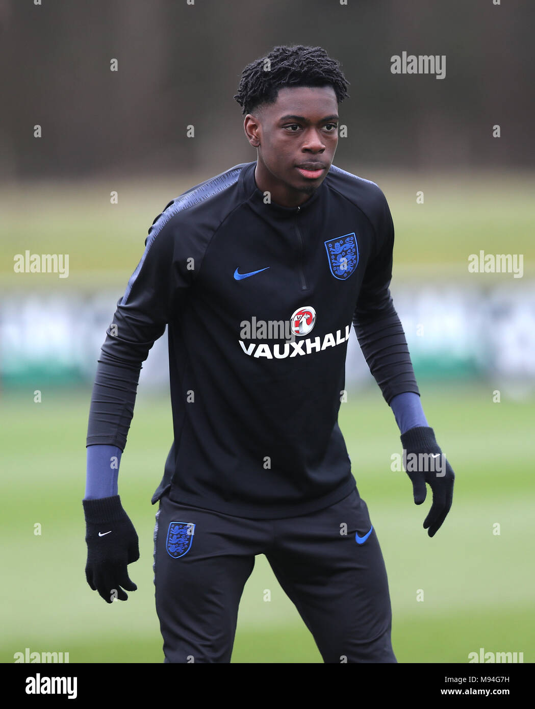 England's Ovie Ejaria during a training session at St Georges' Park ...