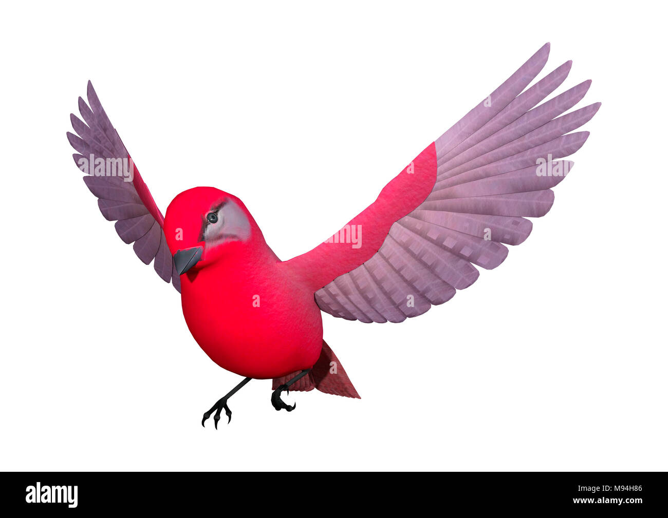 3d rendering of a songbird tanager isolated on white background Stock Photo - Alamy