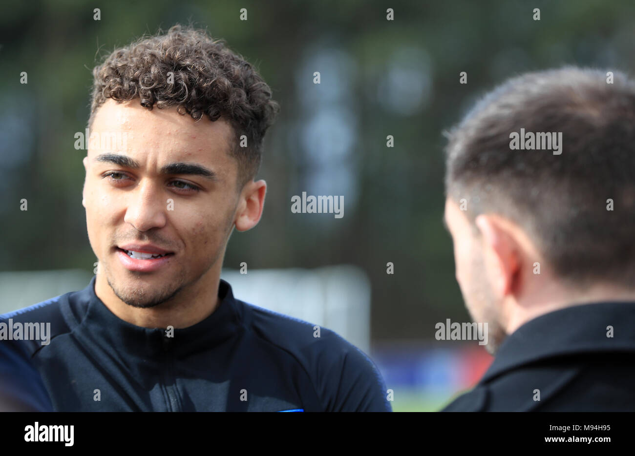 England's Dominic Calvert-Lewin during a training session at St Georges ...