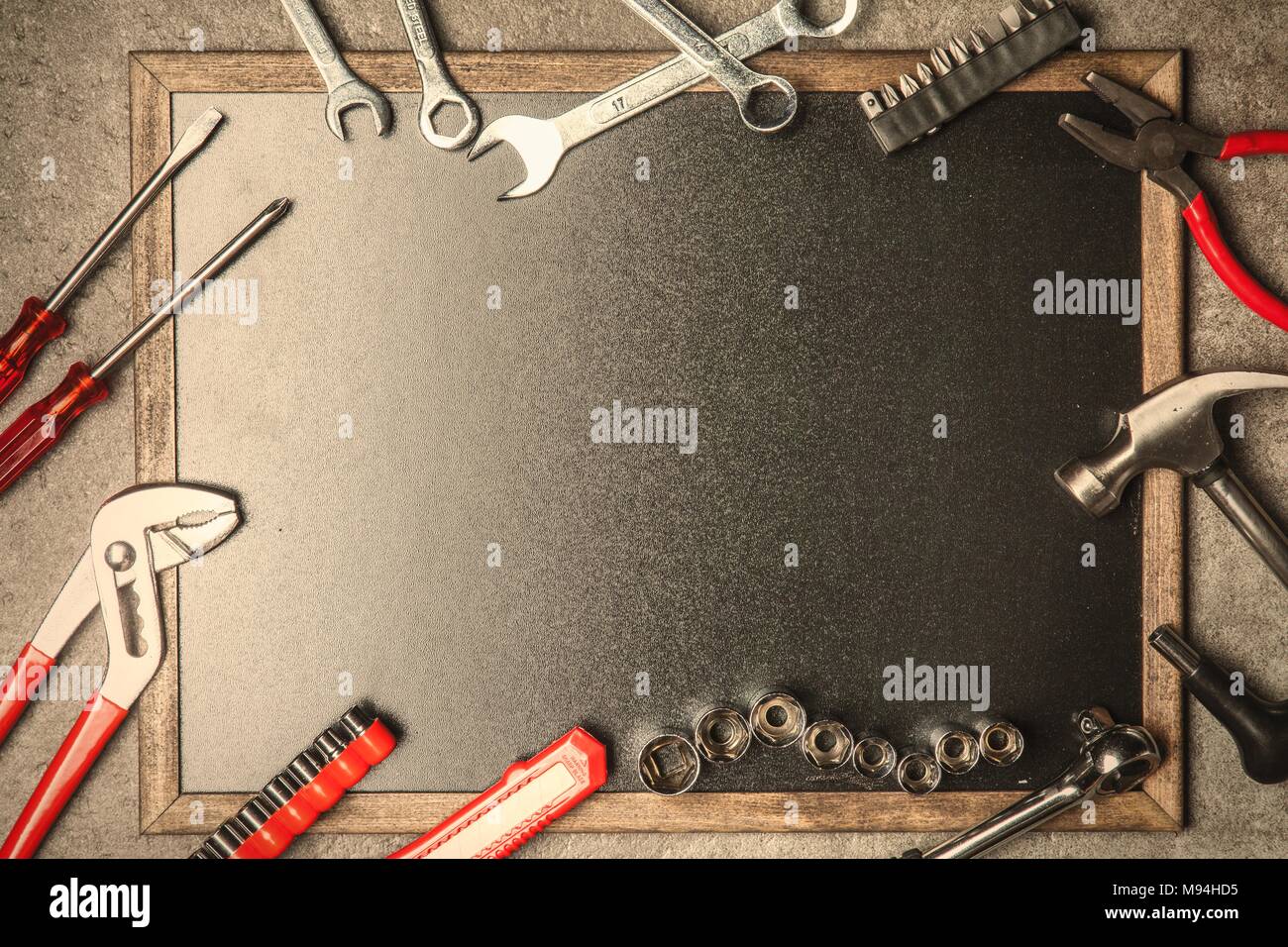 DIY Tools set Stock Photo - Alamy