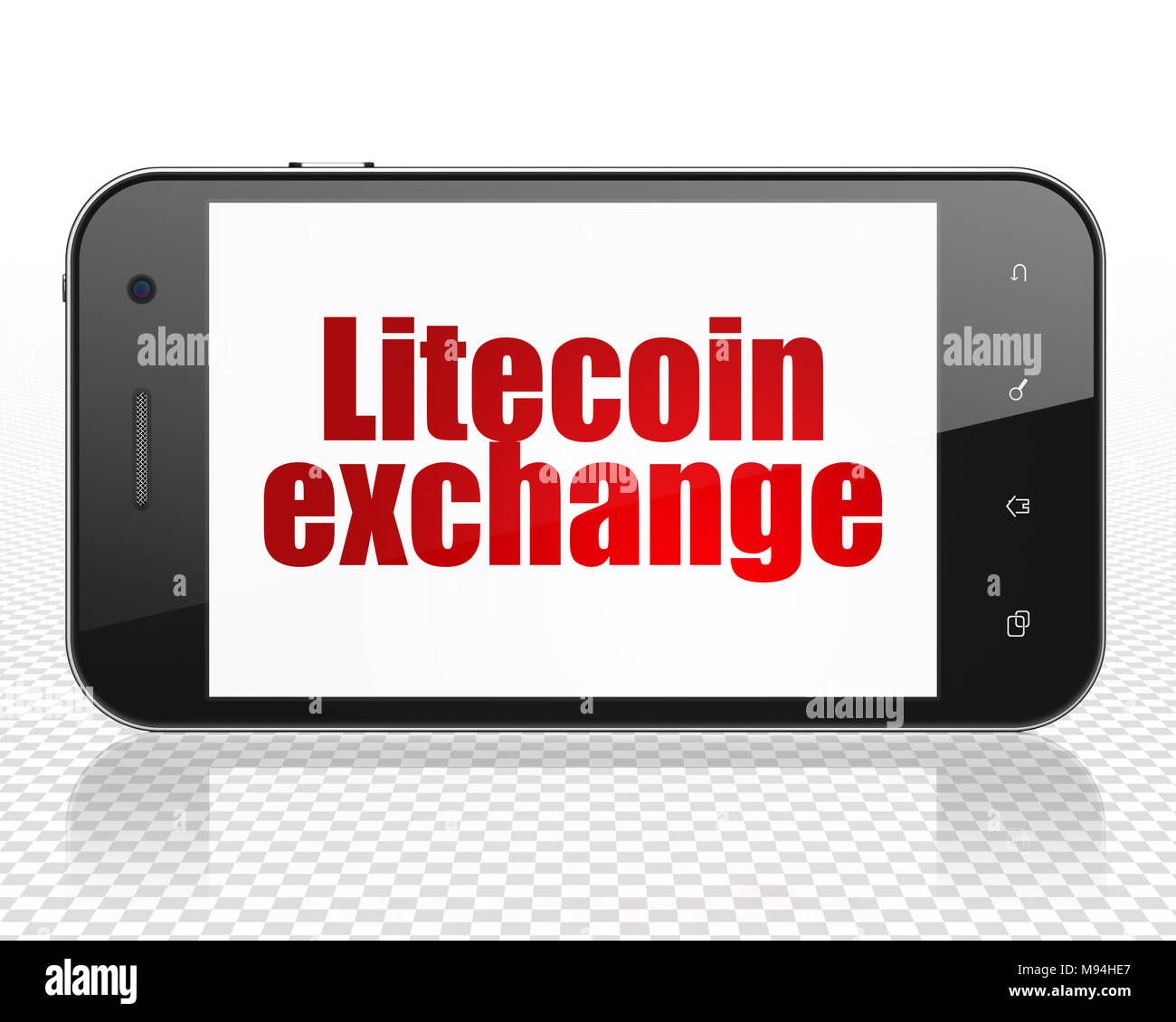 Cryptocurrency concept: Smartphone with Litecoin Exchange on display ...