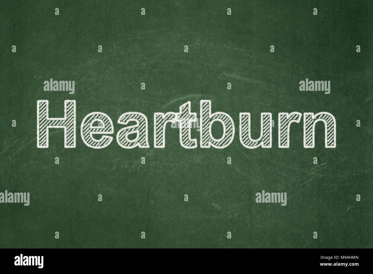Medicine concept: Heartburn on chalkboard background Stock Photo - Alamy