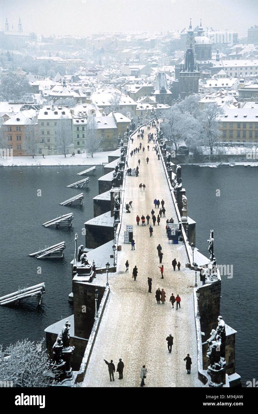 Prague, Czech Republic in January 2002 Stock Photo - Alamy