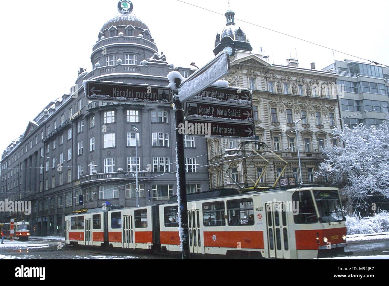 Prague, Czech Republic in January 2002 Stock Photo - Alamy