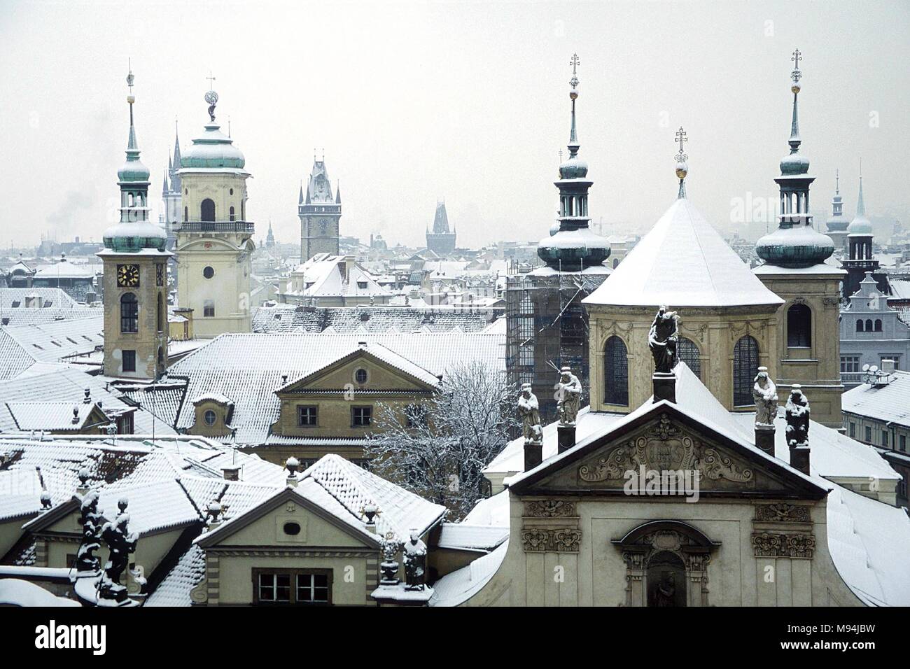 Prague, Czech Republic in January 2002 Stock Photo - Alamy