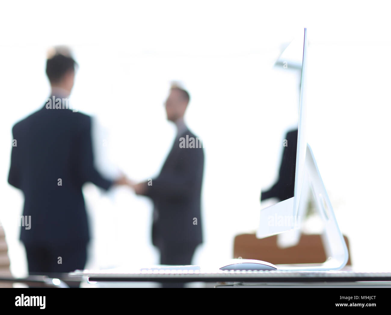 background image.employees in the office Stock Photo - Alamy