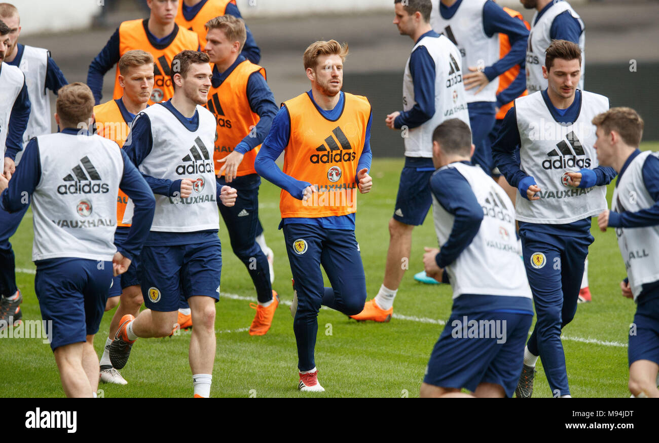Stuart Armstrong of Scotland training at Hampden Park Stock Photo - Alamy
